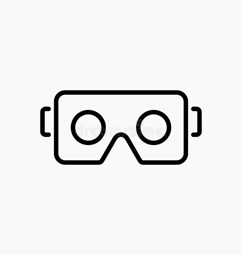 VR Glasses / Headset for Smartphone Vector Illustration Stock Vector ...
