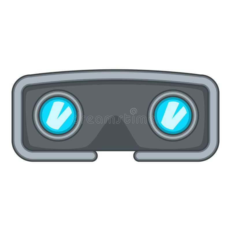 VR Glasses Icon, Cartoon Style Stock Vector - Illustration of headset ...