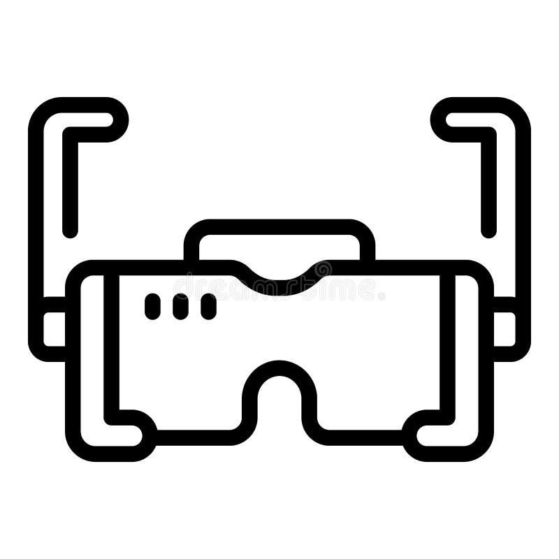 360 Vr Glasses Icon Outline Vector. Digital Platform Stock Vector ...