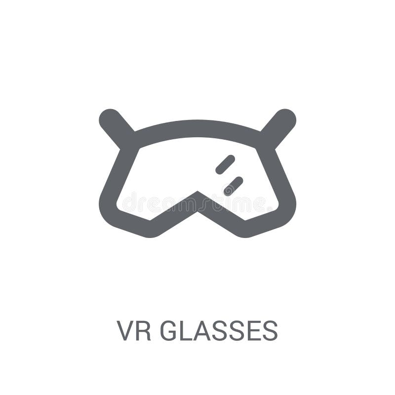 Vr Glasses Icon. Trendy Vr Glasses Logo Concept on White Background ...
