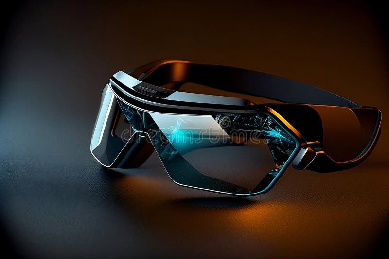 VR Glasses with Modern and Sleek Style, Highly Stylized Stock ... VR Glasses with Modern and Sleek Style, Highly Stylized Stock ...