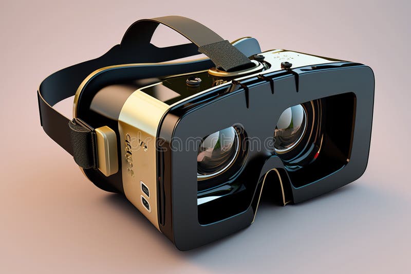 VR Glasses on a Plain Background. Studio Photography. Modern ...