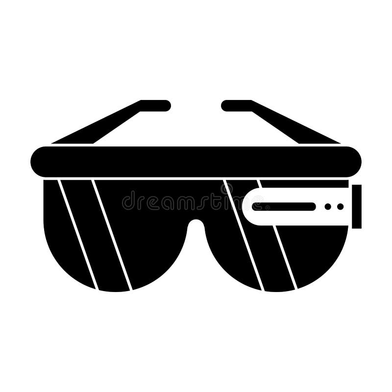 Vr Glasses Smart Technology Pictogram Stock Vector - Illustration of ...