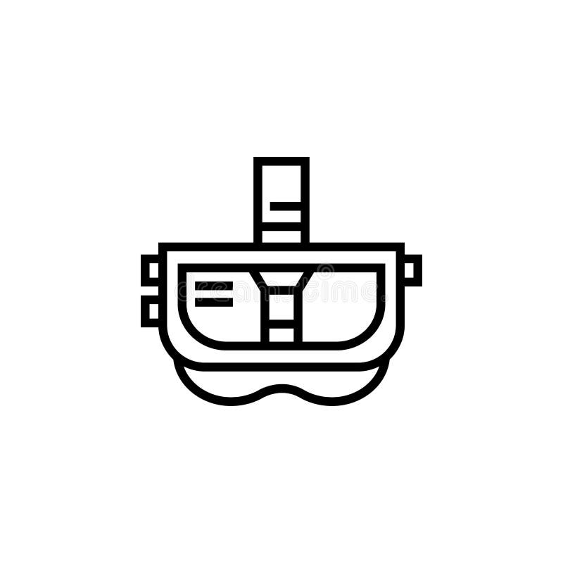 Vr Glasses Vector Icon. Computer Component Icon Outline Style. Perfect ...