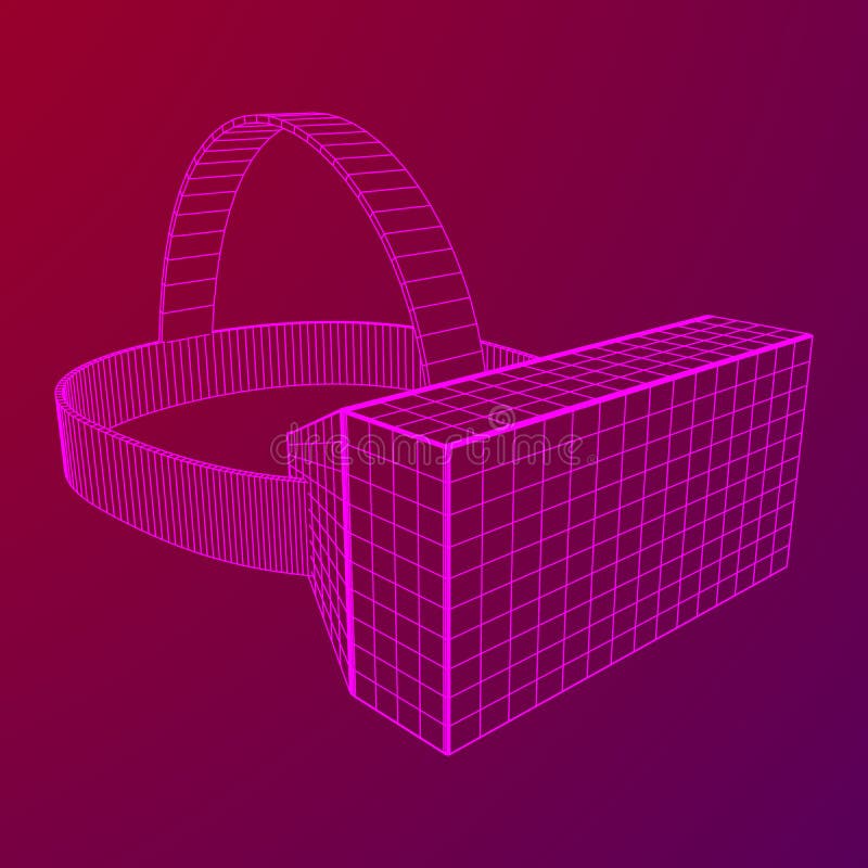VR Glasses vector stock vector. Illustration of mesh - 122436331