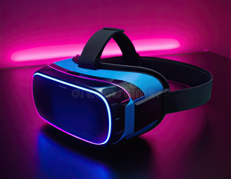 VR glasses wallpaper stock illustration. Illustration of leather ...