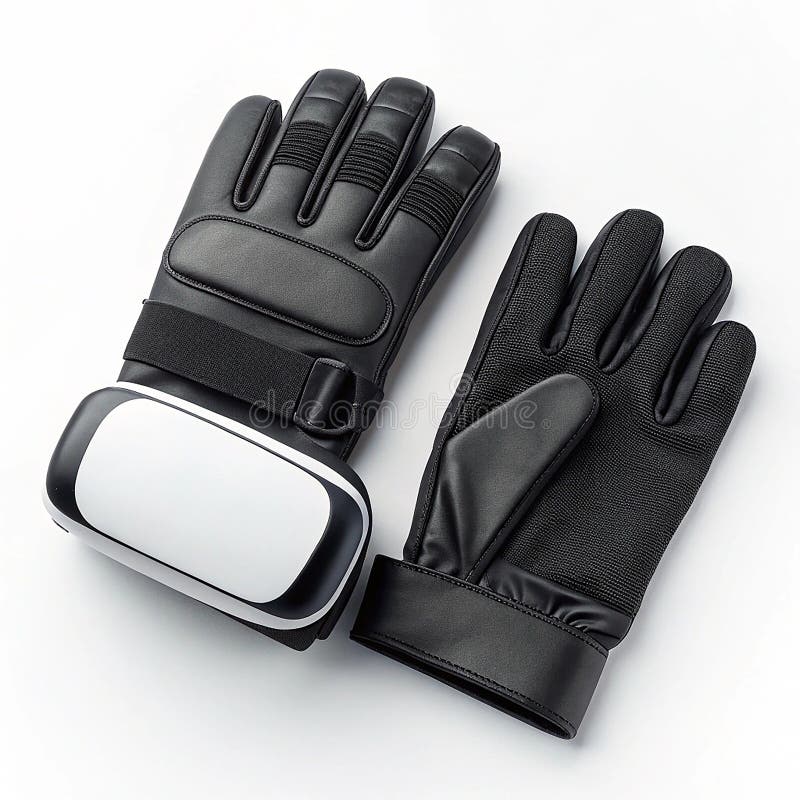 VR Gloves with Haptic Feedback and Tracking Stock Illustration ...