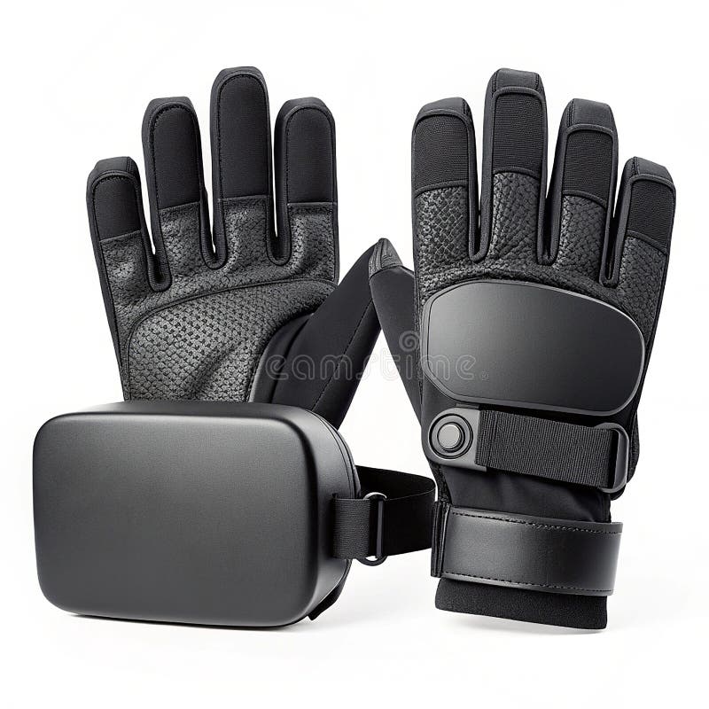 VR Gloves with Haptic Feedback and Tracking Stock Illustration ...