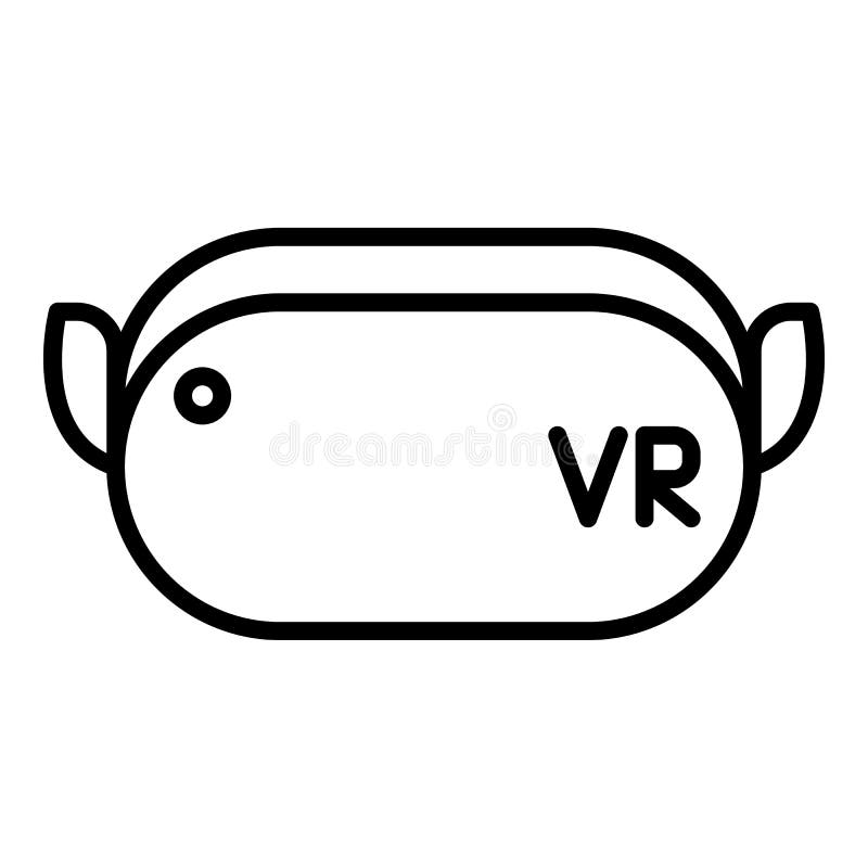 Vr Goggles Equipment Icon, Outline Style Stock Vector - Illustration of ...