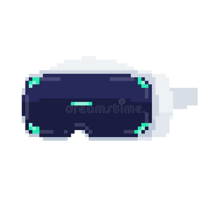 VR goggles stock vector. Illustration of pixel, goggles - 266692758