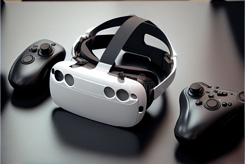 VR head set. stock illustration. Illustration of expansive - 267476437