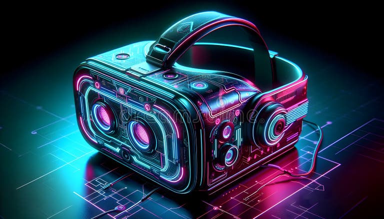 Vr Headset Box, Ai-generated Image Stock Illustration - Illustration of ...