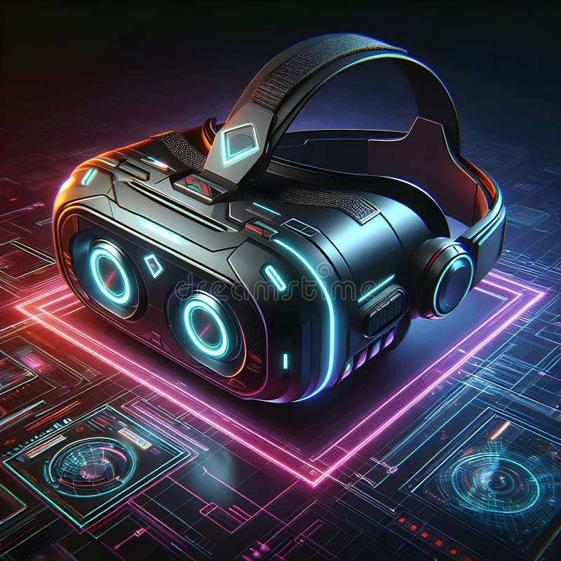Vr Headset Box, Ai-generated Image Stock Illustration - Illustration of ...
