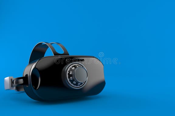 VR Headset with Combination Lock Stock Illustration - Illustration of ...