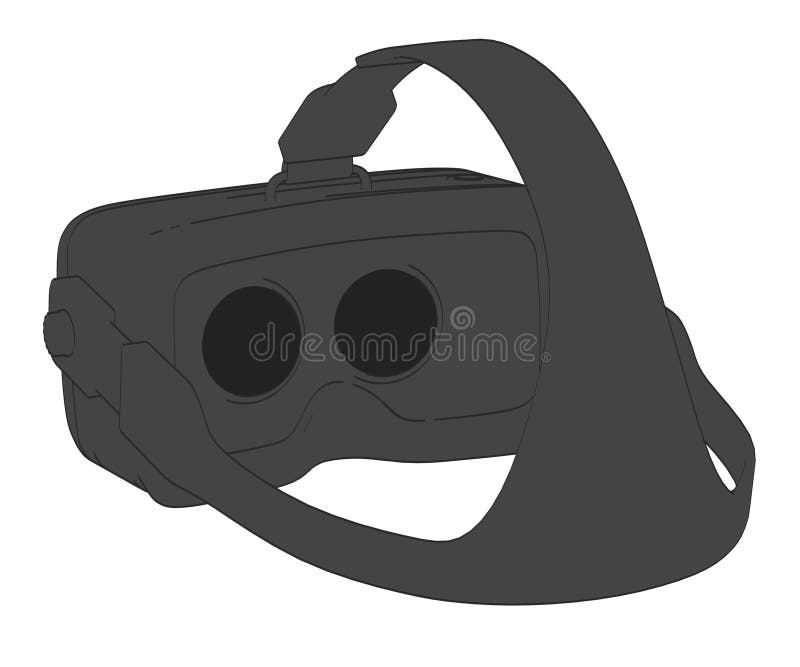 VR headset stock illustration. Illustration of video - 81900296