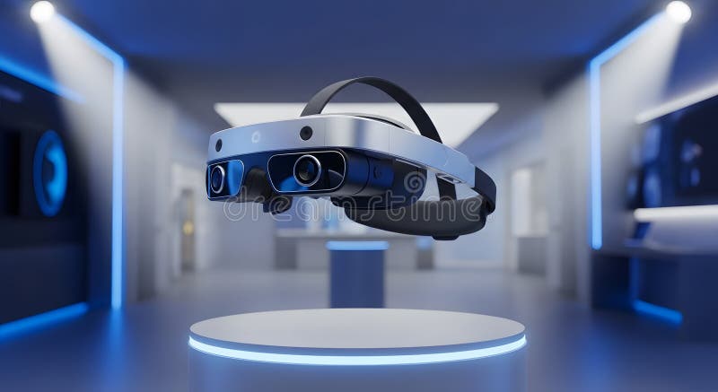 Vr Headset on Display, Modern Technology for Innovation, Digital Future ...