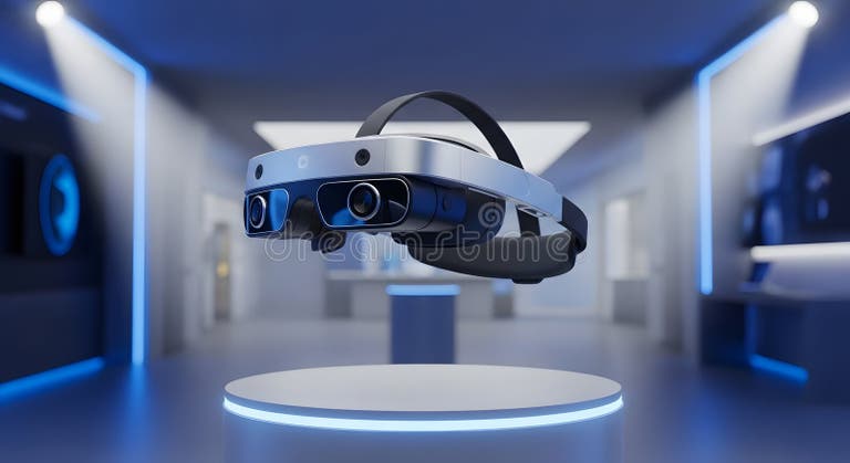 Vr Headset on Display, Modern Technology for Innovation, Digital Future ...