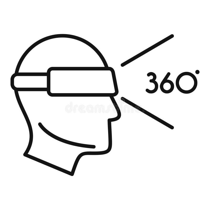 Vr Headset Icon Outline Vector. Minimal Wide Control Stock Vector ...