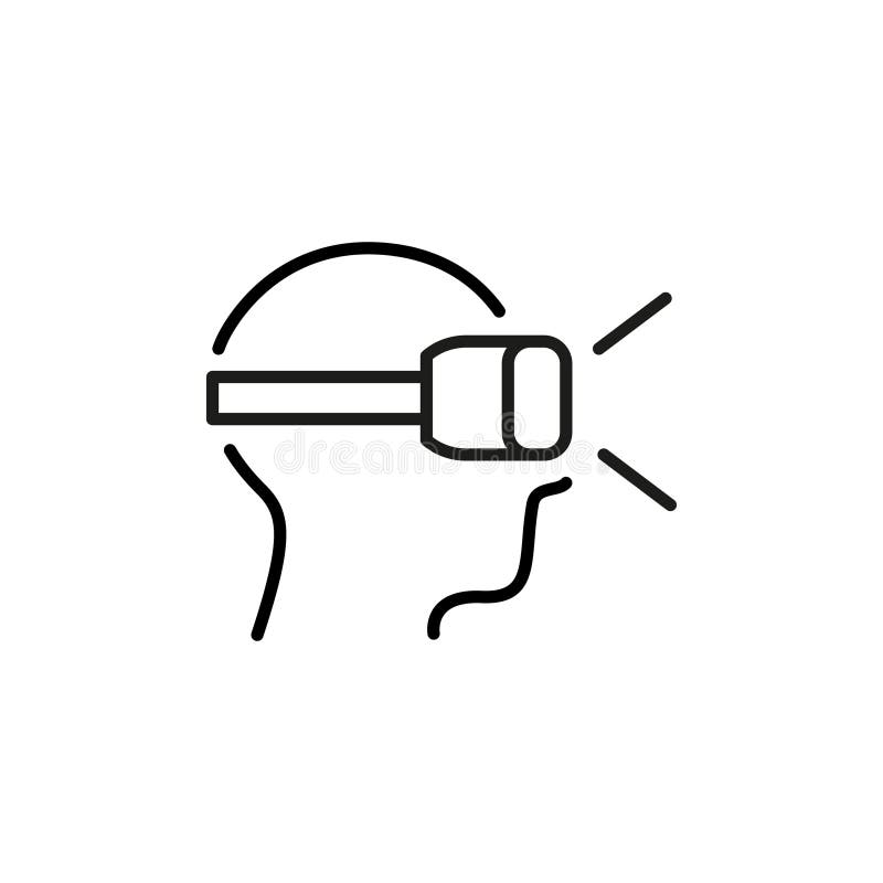 VR Headset Icon stock vector. Illustration of cyber - 322546064