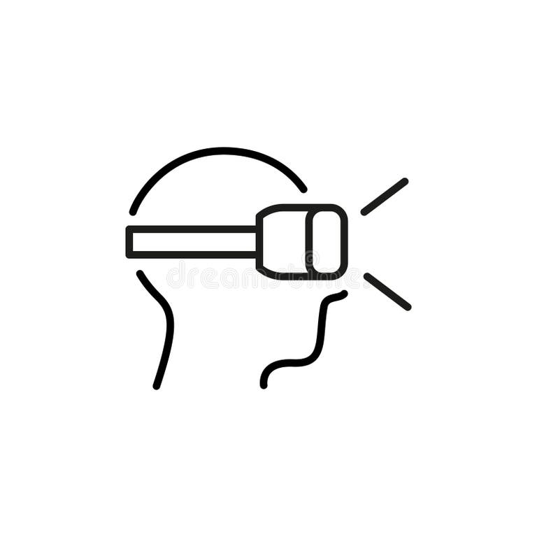 VR Headset Icon stock vector. Illustration of cyber - 322546064