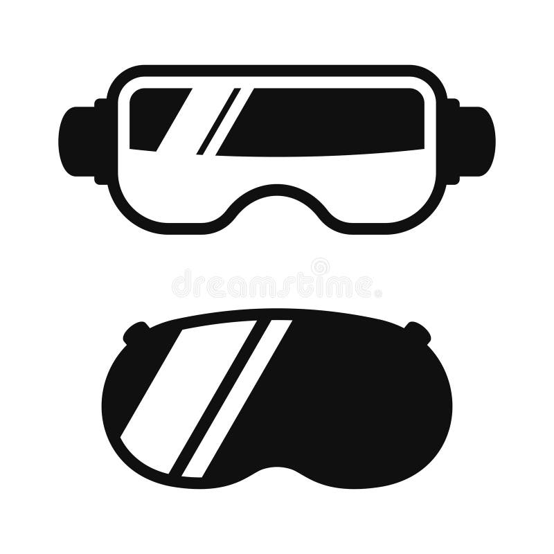 VR Headset Icons Set on White Background. Vector Stock Vector ...