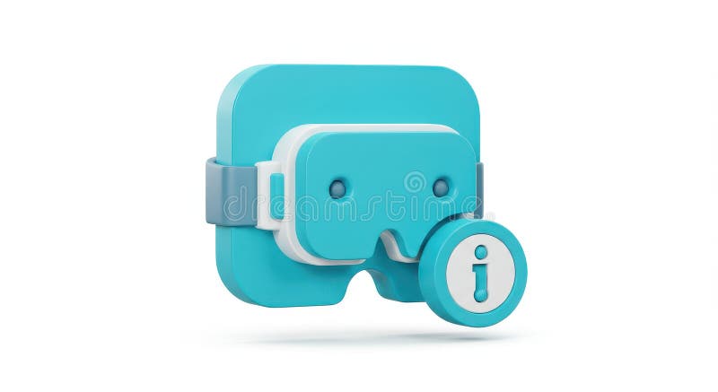VR Headset Information Icon Stock Illustration - Illustration of ...