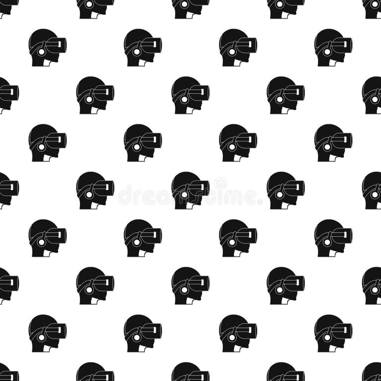 Vr headset pattern vector stock vector. Illustration of reality - 90948358