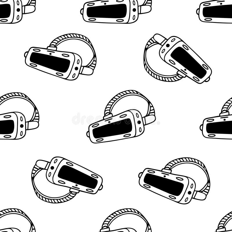 Vr Headset Outline Black Stock Illustrations – 1,377 Vr Headset Outline ...