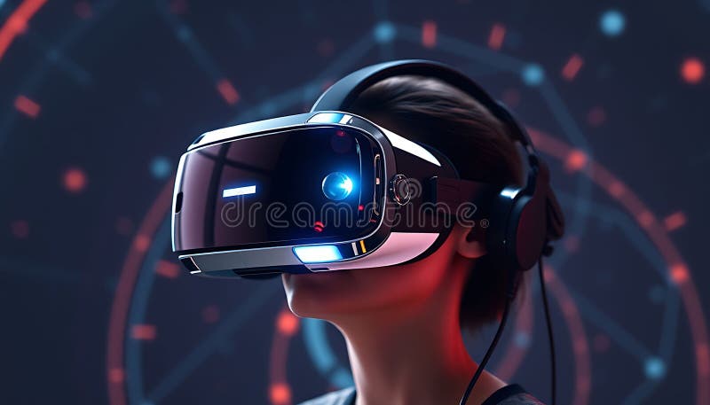 VR Headset User, Virtual Reality, Technology, Gaming, Stock Photo ...