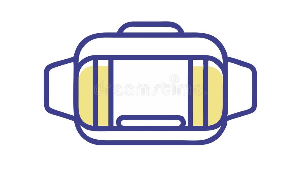 VR Headset Virtual Reality Icon Outline Flat Design Tech, Vector Design ...