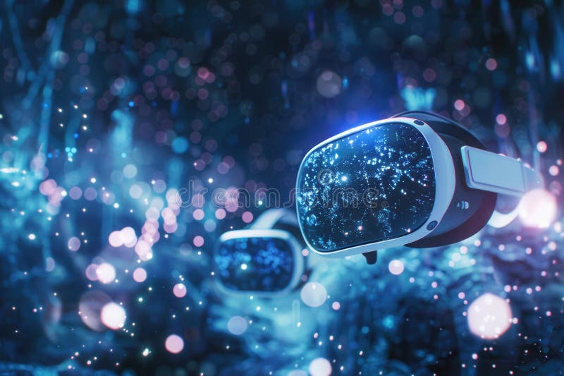 VR Headsets and AR Glasses Float in a Fantastical Digital World ...