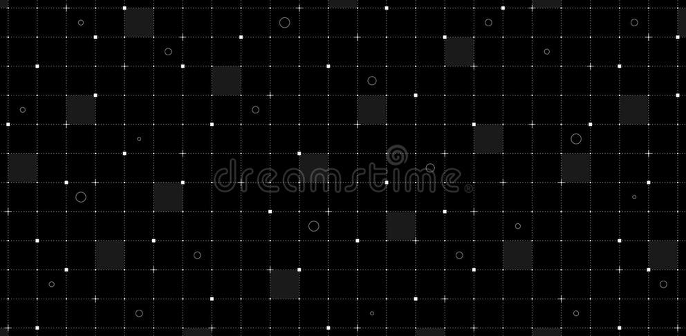 VR HUD Futuristic Grid Interface with Line and Dot Patterns. Spaceship ...
