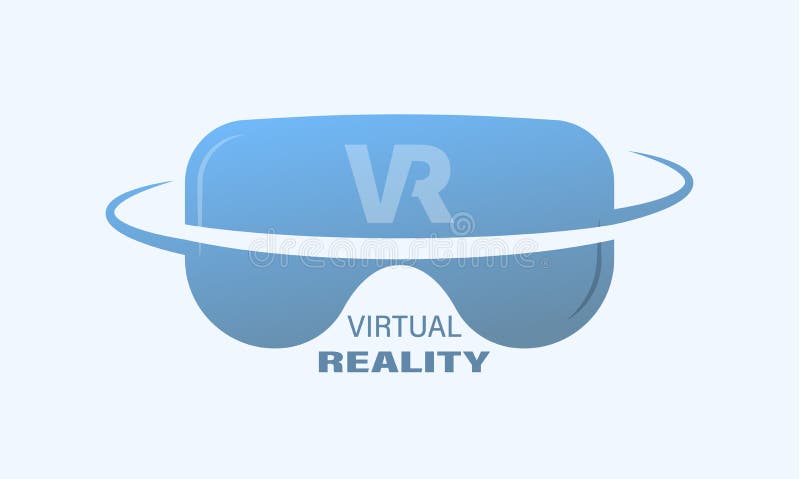 VR. the Icon of the Virtual Reality Logo Stock Vector - Illustration of ...