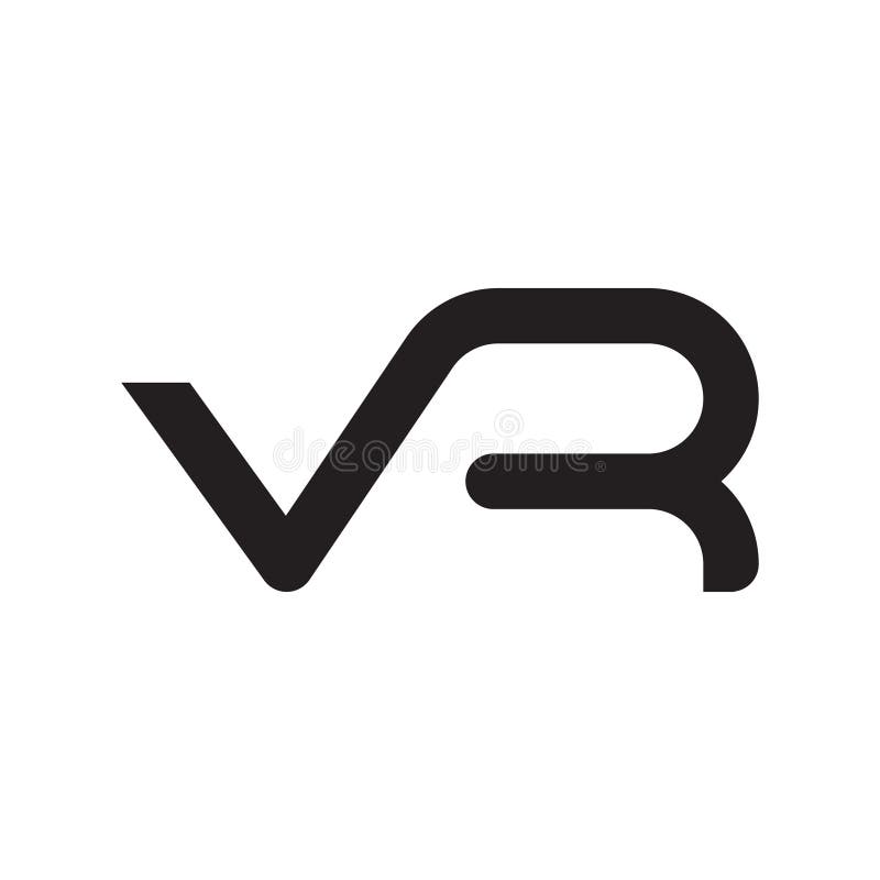 Vr Initial Letter Vector Logo Icon Stock Vector - Illustration of name ...