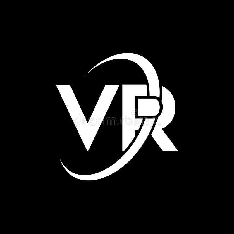 VR Letter Logo Design. Initial Letters VR Logo Icon. Abstract Letter VR ...