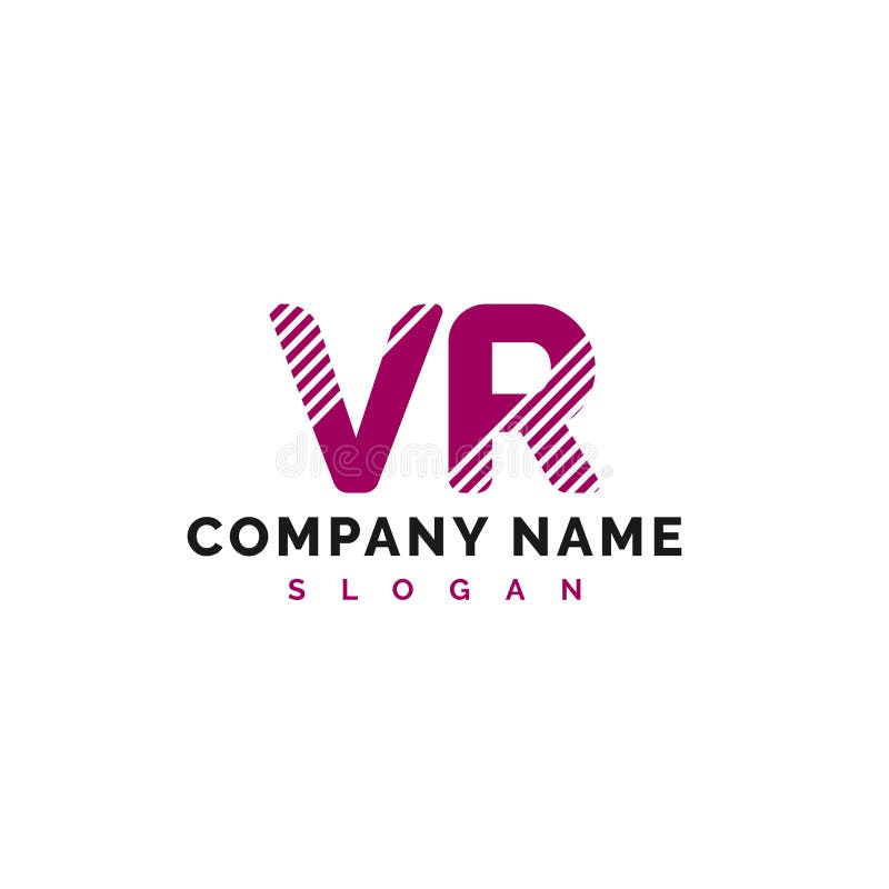 VR Letter Logo Design. VR Letter Logo Vector Illustration - Vector ...
