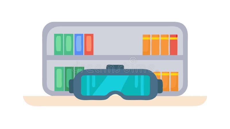 VR Library Experience Icon, Virtual Learning, Vector Design Generative ...