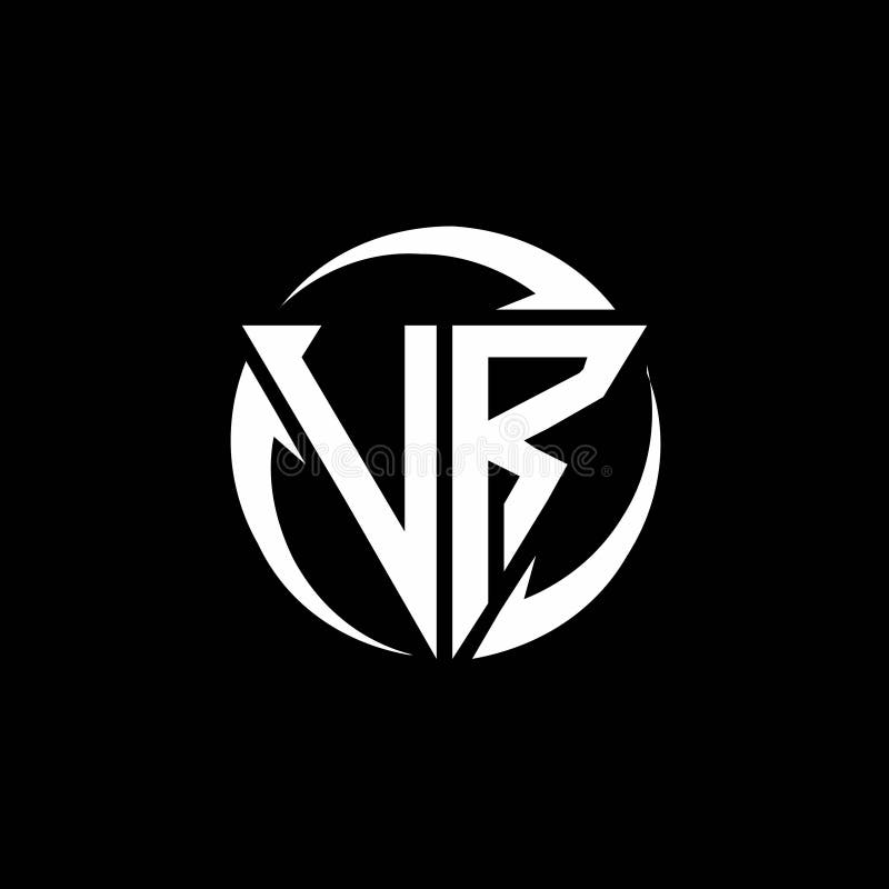 VR Logo Monogram Design Template Stock Vector - Illustration of emblem ...