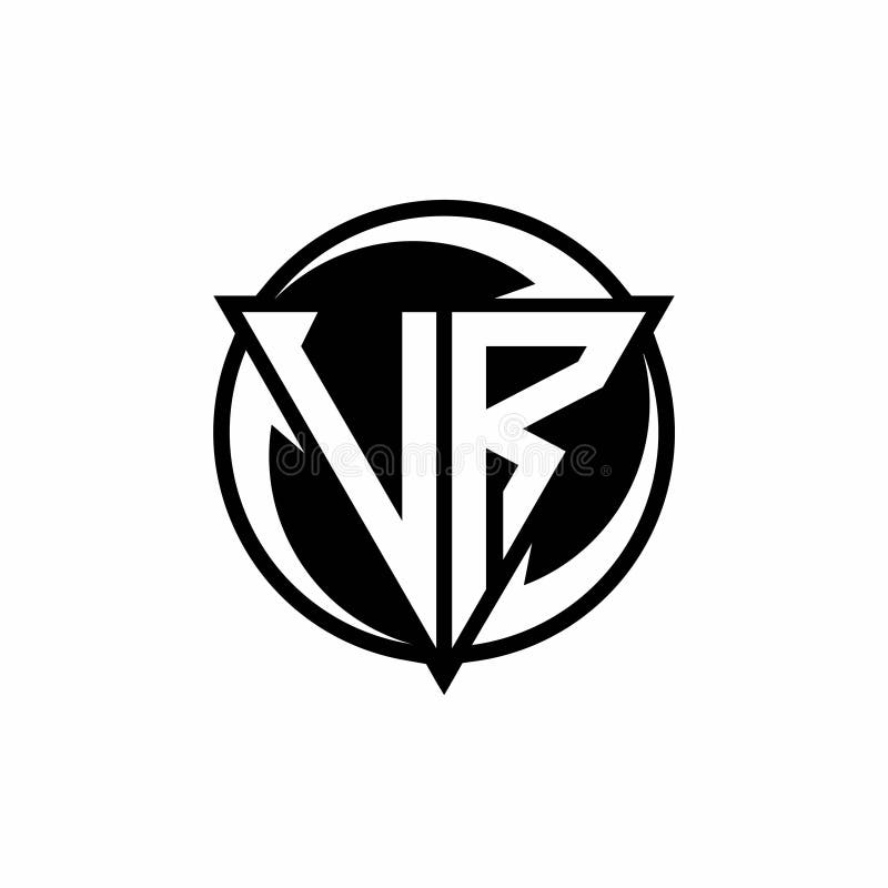 VR Logo Monogram Design Template Stock Vector - Illustration of graphic ...