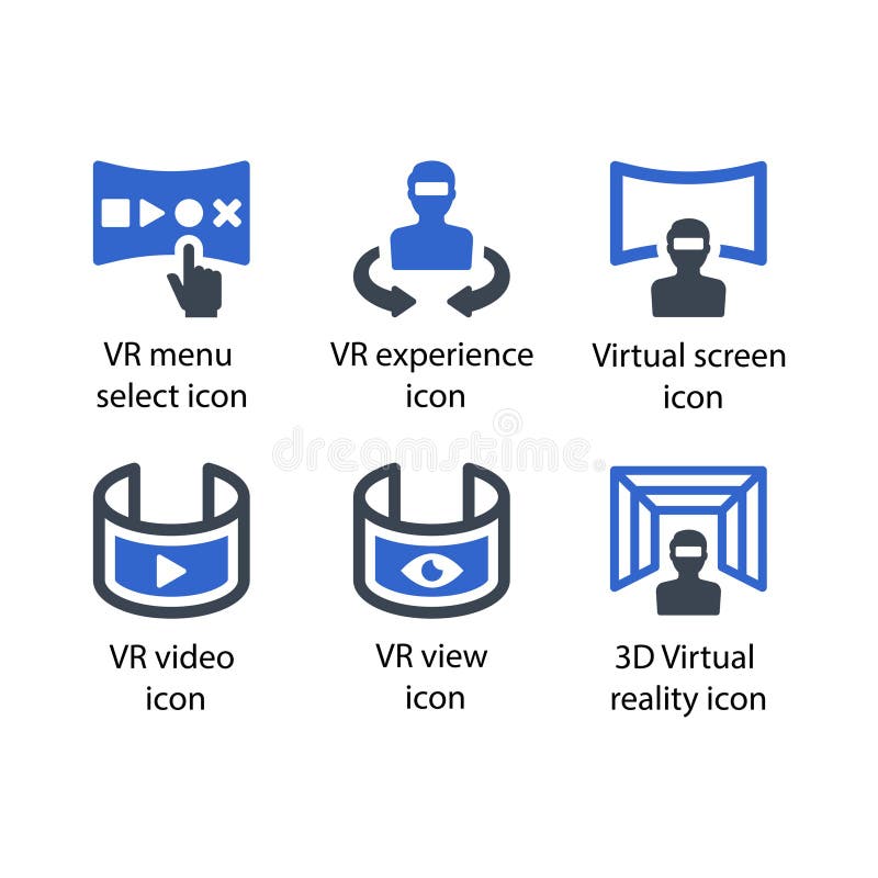 VR Menu Select, VR Experience, Virtual Screen, VR Video, VR View, 3D ...