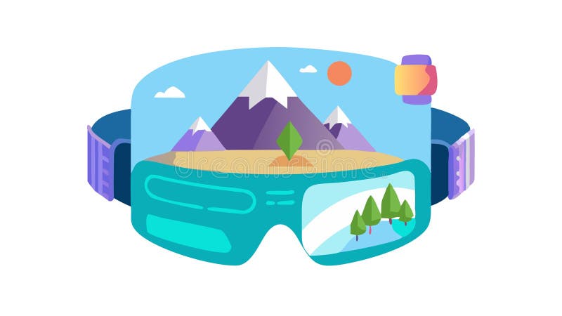 VR Mountain Adventure. Immersive Virtual Reality Landscape Exploration ...