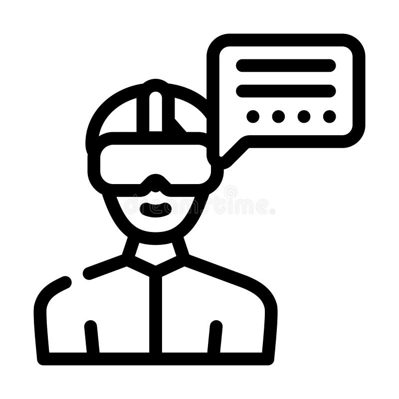 Vr Remote Control Line Icon Vector Illustration Stock Vector ...