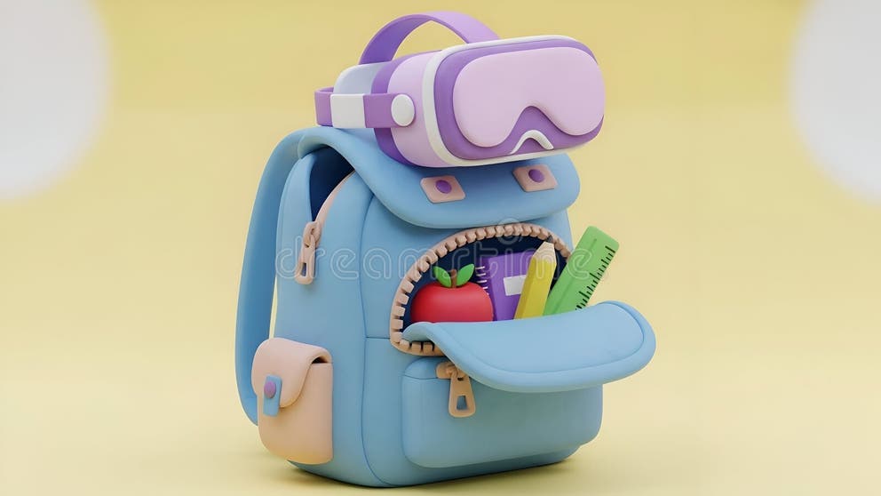 Vr Education Backpack Stock Illustrations – 139 Vr Education Backpack ...