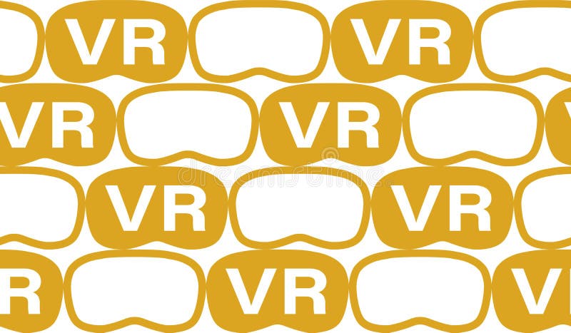 VR Seamless FLAT MINIMAL PATTERN Background Stock Vector - Illustration ...