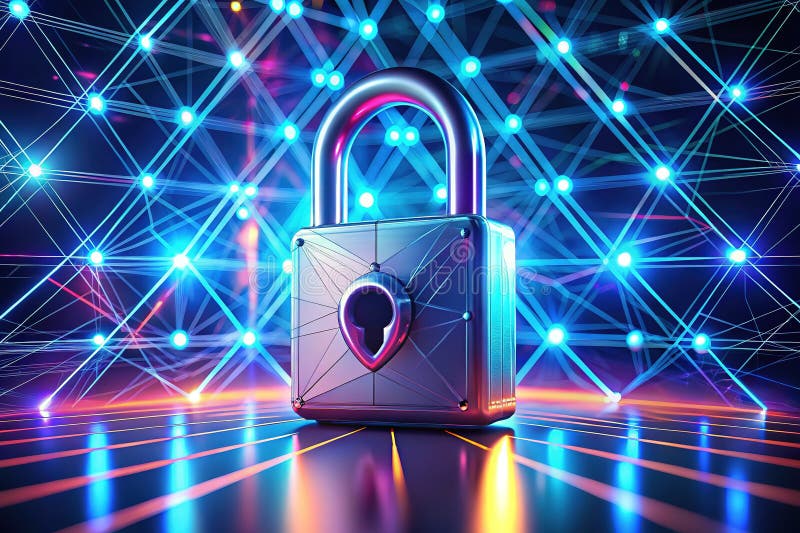 VR Security Lock Minimalist Digital Protection for Enhanced Data ...