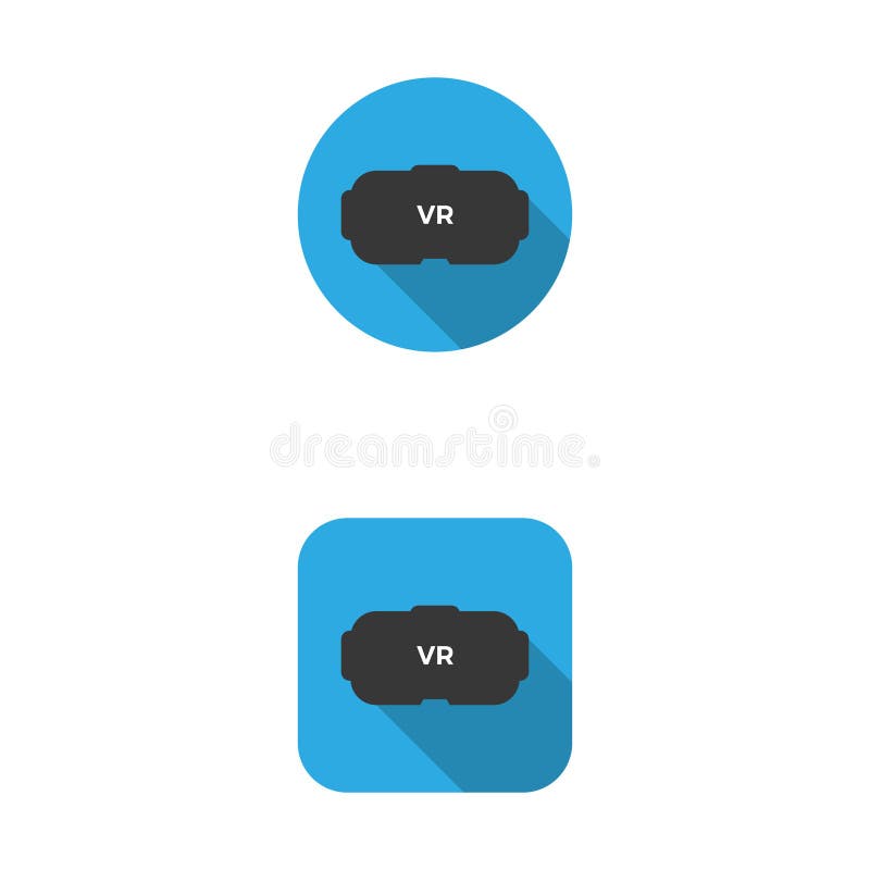 Vr 1 stock vector. Illustration of virtual, circle, rounded - 332889876