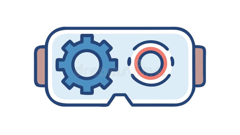 VR Settings Icon. Virtual Reality Customization and Options. Vector ...