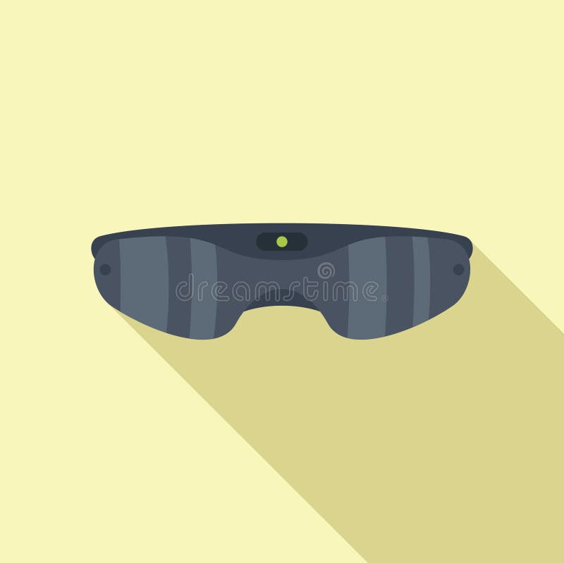 Vr Small Glasses Icon Flat Vector. Game Mask Stock Illustration ...