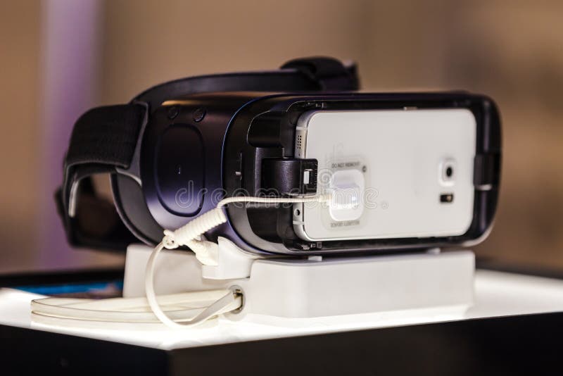 VR on the stand stock photo. Image of video, technology - 100339748