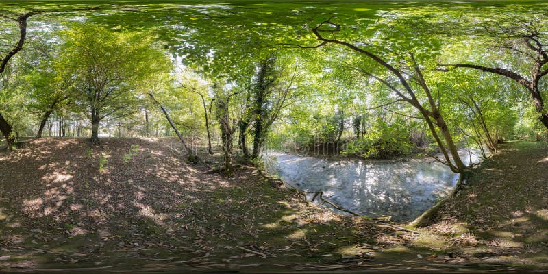 360 VR. Stream in the Countryside Stock Image - Image of stone, scenic ...